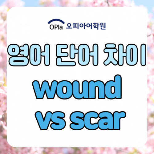 영어 단어 차이 wound vs scar : 네이버 블로그
