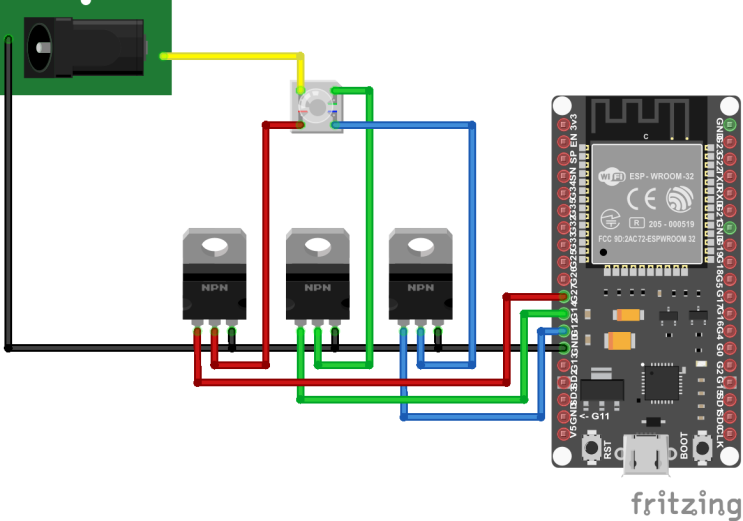 [PWM, RGB LED] ESP32를 이용한 RGB LED 제어 : 네이버 블로그