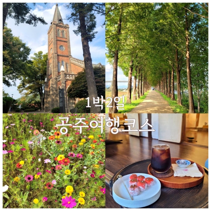 충남 공주 공주 당일치기 1박2일 여행코스1 여름 가을 국내여행지 추천 대전근교 여행 카페 소개 미르섬