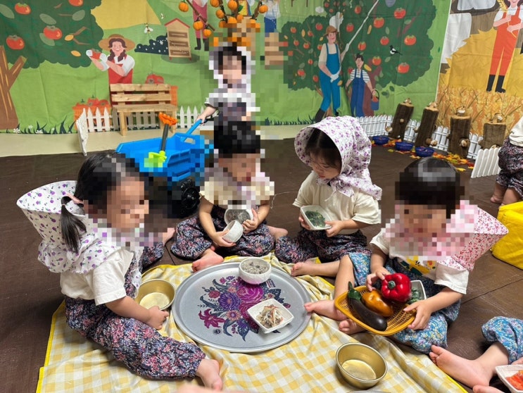 육아일상 슬기로운 어린이집 생활 가을 추수체험 행사 퍼포먼스놀이 네이버 블로그