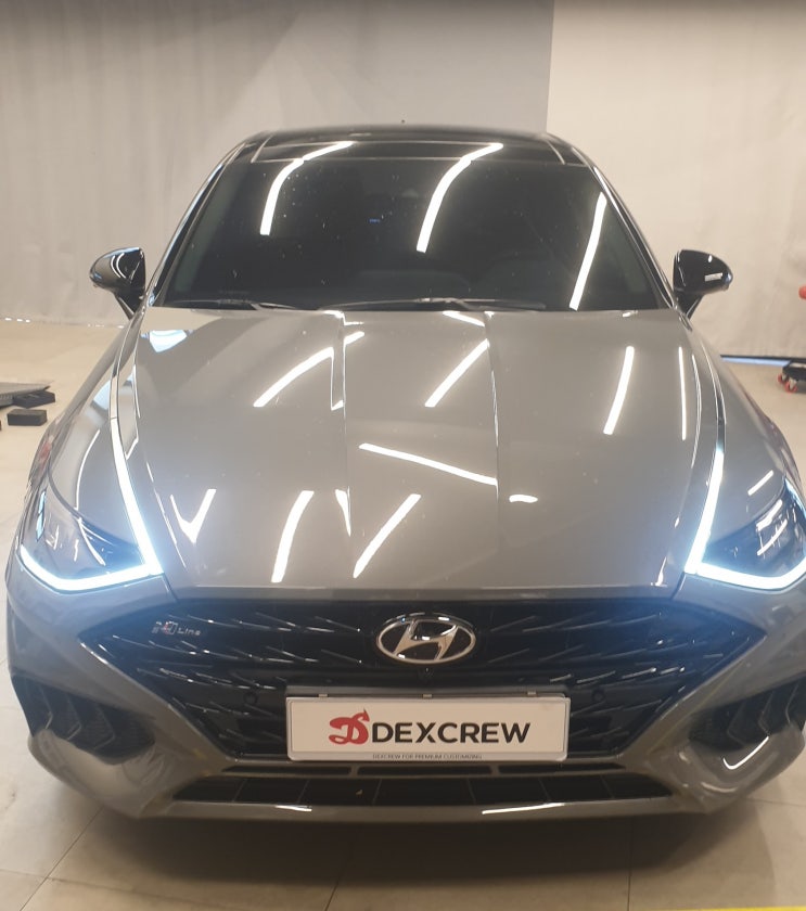 쏘나타 DN8 순정 Full LED 프로젝션 헤드램프 교체 : 네이버 블로그