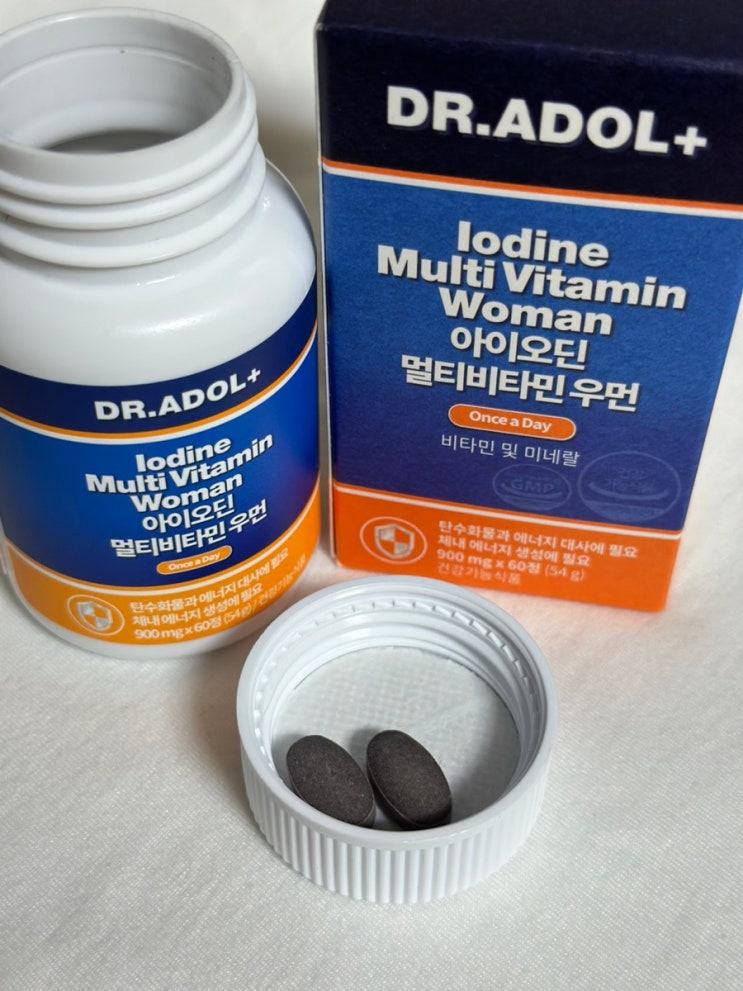 [ DR. ADOL + ] 닥터아돌 아이오딘멀티비타민우먼 찐내돈내산후기 : 네이버 블로그