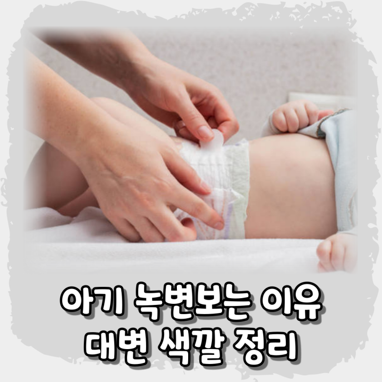 신생아 녹변 아기 대변 색깔 이유 황금변 쑥변 까지 네이버 블로그