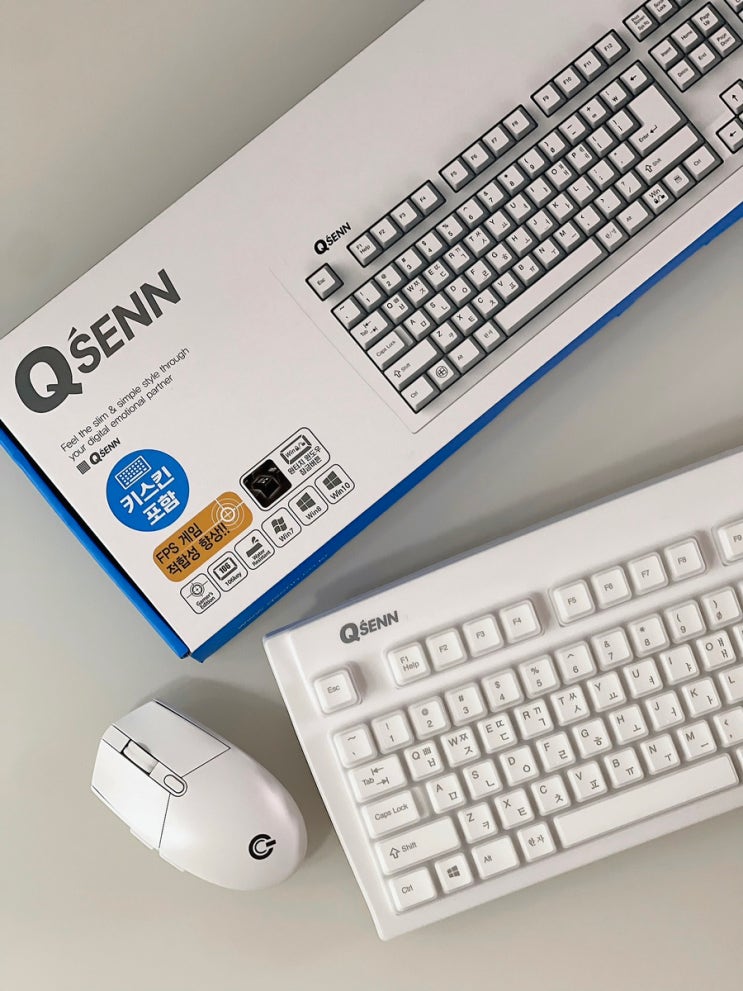 [큐센] 멤브레인키보드 MK350 무선 키보드 마우스세트 가성비갑 꿀템 : 네이버 블로그