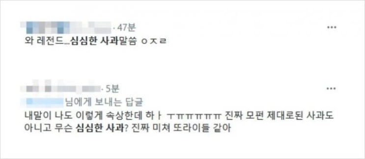 실질적 문맹? 심심한 사과에 발끈하는 이유 : 네이버 블로그