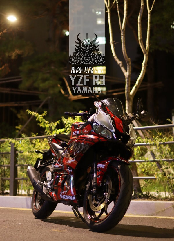 야마하 Yzf R3 뉴카니지베놈 바이크데칼 바이크데칼and바이크랩핑 네이버 블로그