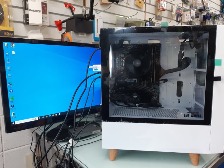 춘의동 조립컴퓨터 라이젠 5600g 내장그래픽 사무실 업무용pc 화이트 케이스 네이버 블로그