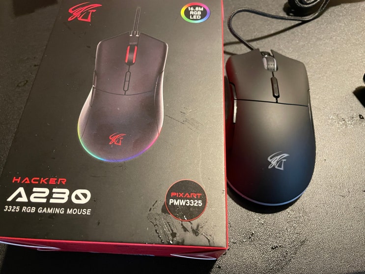 앱코 A230 3325 RGB 게이밍 유선 마우스 사용 후기 : 네이버 블로그