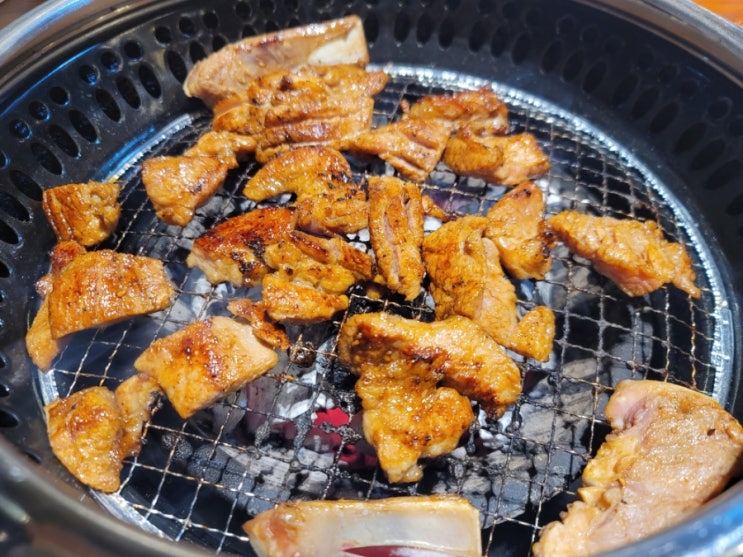 돼지갈비가 맛있었던 용화동 고기집 지즐미육회관 아산용화점 네이버 블로그