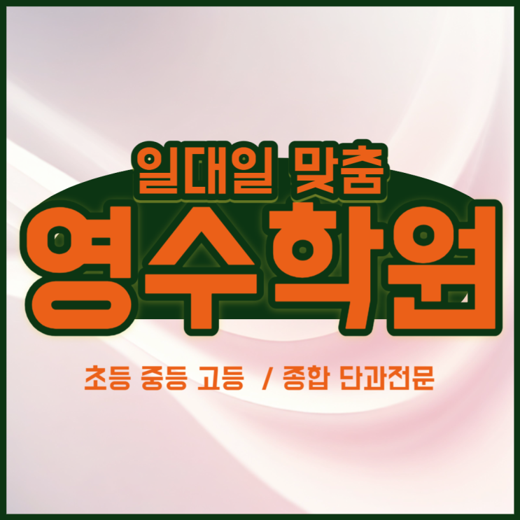 연수구 영어학원 연수동 수학학원 동춘동 국어학원 일대일 개별진도 전문교육 네이버 블로그