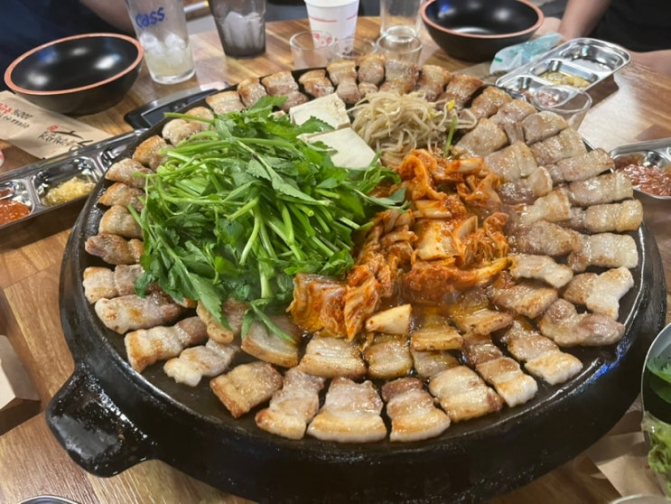 강북구 수유 현지인 찐 맛집 미나리 김치 삼겹살 맛집 무쇠김치삼겹 수유점 네이버 블로그