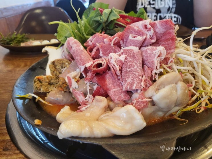 김해진영봉하마을 1인1주문시 사리무한리필 푸짐한 순대전골맛집 정성순대진영 : 네이버 블로그