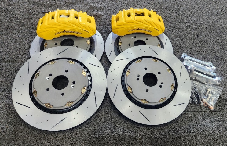 부산더뉴팰리세이드 브레이크튜닝 CSR 신형6P 리어확장*부산 브레이크튜닝전문 타이어매니아 *CSR 6P 디스크로터 400mm 리어확장 380mm*더뉴팰리세이드 튜닝 브레이크 ...