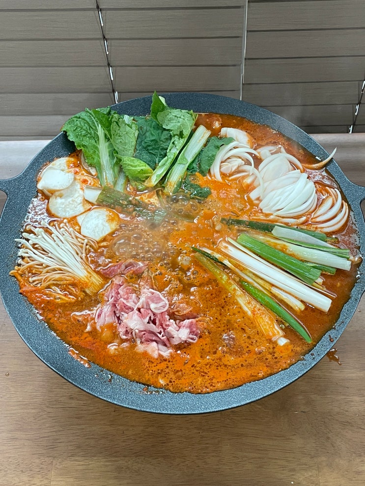저녁메뉴추천 캠핑밀키트 문현전통한우곱창전골 지금날씨에 딱 네이버 블로그