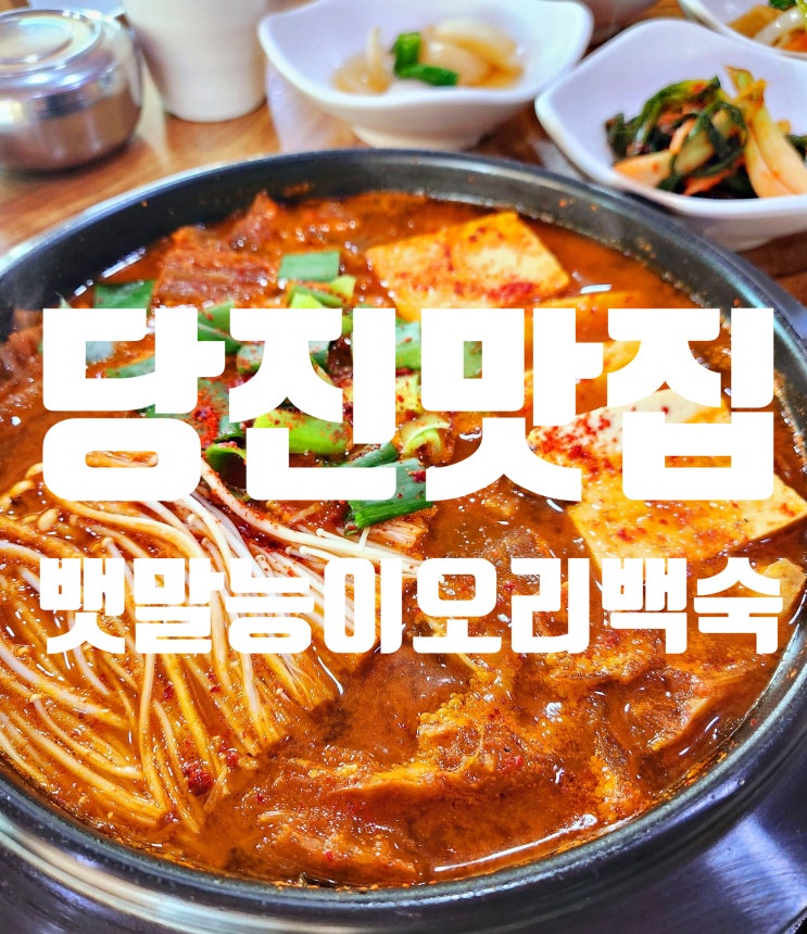 당진 송산 맛집 김치찌개 레전드 뱃말능이오리백숙 후기 네이버 블로그