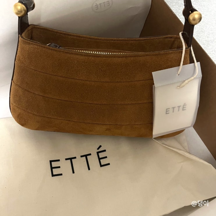 [구매후기]ETTE VOO Bag-Wood Suede Medium : 네이버 블로그