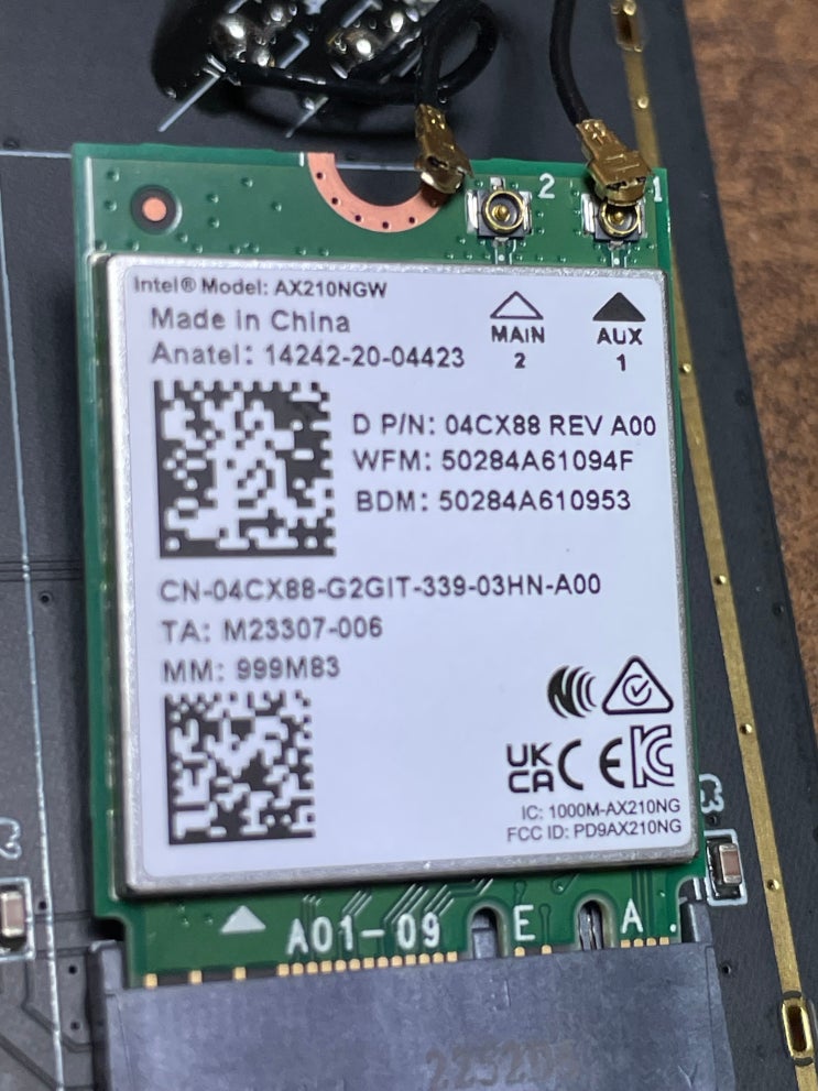 CHATREEY MINI PC AX210NGW WIFI 모듈 변경 : 네이버 블로그