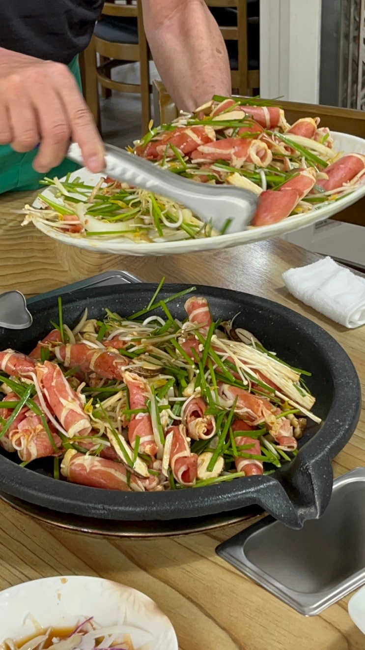 진주 공군 교육사령부 근처 맛집 월아산자락 산더미 오리불고기 네이버 블로그