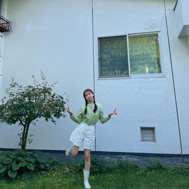 여자긴팔티 추천 세인트제임스 티셔츠 비오는날 패션 네이버 블로그