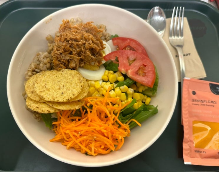 신촌 샐러디 신메뉴 풀드포크 샐러드 먹어본 샐러디 메뉴 중 제일 맛있다😋 네이버 블로그