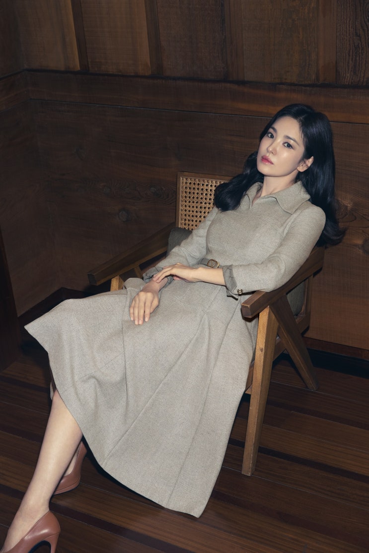 Michaa 미샤 X 송혜교 23 Winter 화보 패션 송혜교 코트 원피스 트위드자켓 네이버 블로그