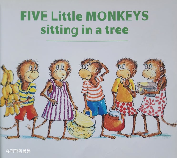 Five little monkeys sitting in a tree 어린이 목장갑 활용 손가락 인형 만들기 : 네이버 블로그