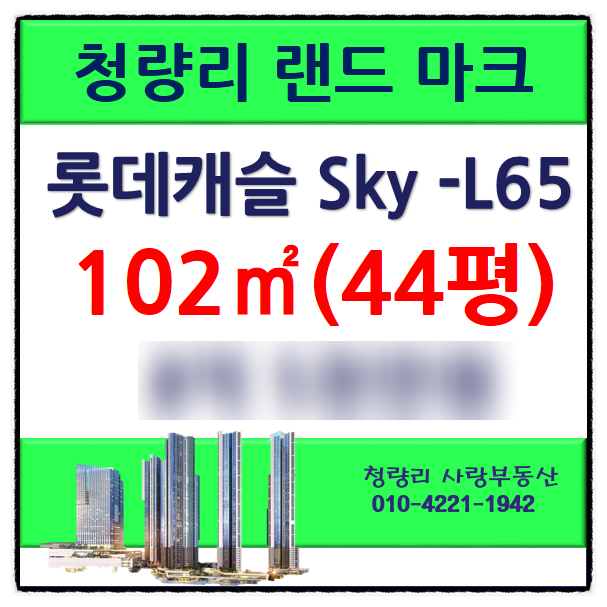 청량리역롯데캐슬Sky-L65 44평형(146㎡) 전세 : 네이버 블로그