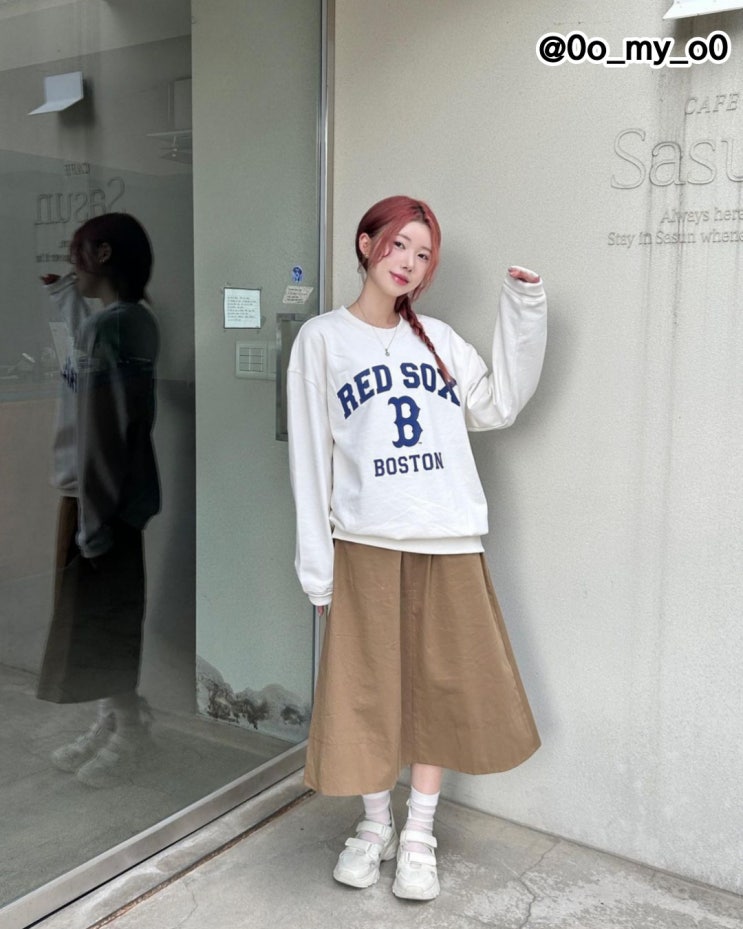 가을코디 하면 여성맨투맨 Mlb 후드티가 최고 여자트레이닝복세트 네이버 블로그