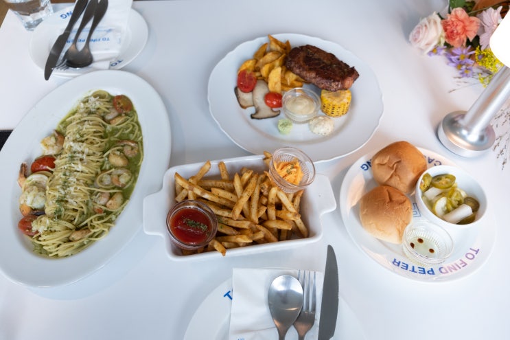잠실 파스타 맛집 투파인드피터 잠실점 단체모임하기 좋은 레스토랑 네이버 블로그