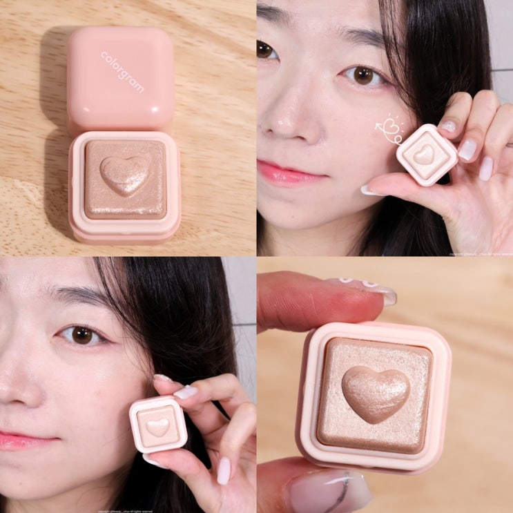 컬러그램 하트라이터 심쿵피치 올리브영 웜톤 하이라이터 추천 : 네이버 블로그