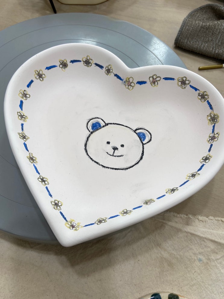 인천도자기공방 머디데이에서 원데이 도자기 핸드페인팅 클래스 네이버 블로그