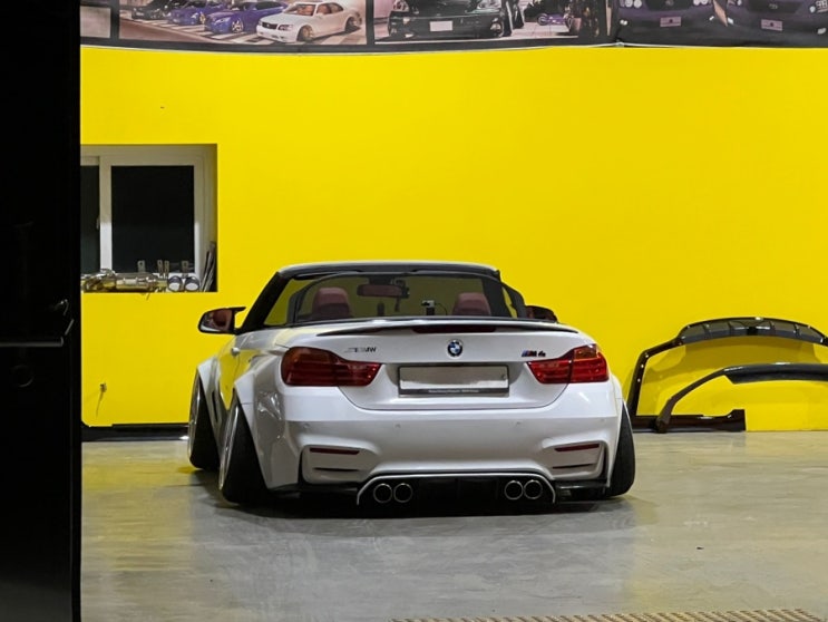 BMW F33 428i + 커스텀 철판오버휀더 튜닝 + 스트릿스텐스 : 네이버 블로그