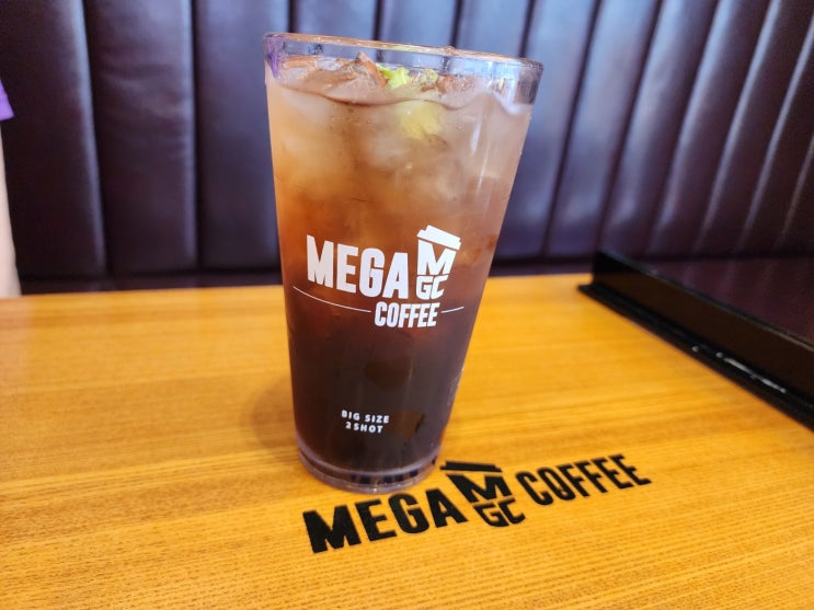 메가커피 복숭아아이스티 가격 샷추가, mega coffee 키오스크 : 네이버 블로그