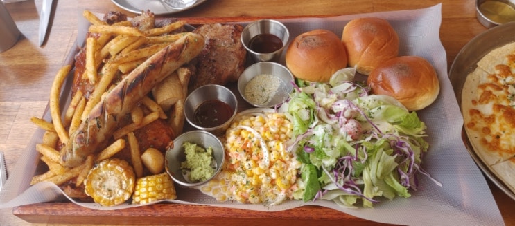 청라 특별한 기념일엔 스테이크하우스 인천 서구 맛집 네온몬스터즈 네이버 블로그