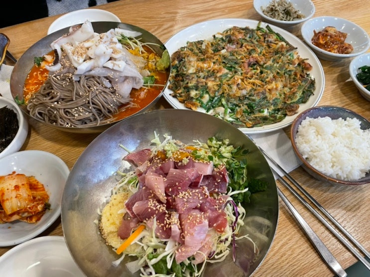 삼성동 맛집 목포명가 삼성점에서 방어회 덮밥이랑 활어 물회 해물파전까지 먹었어요🐟🦐 네이버 블로그