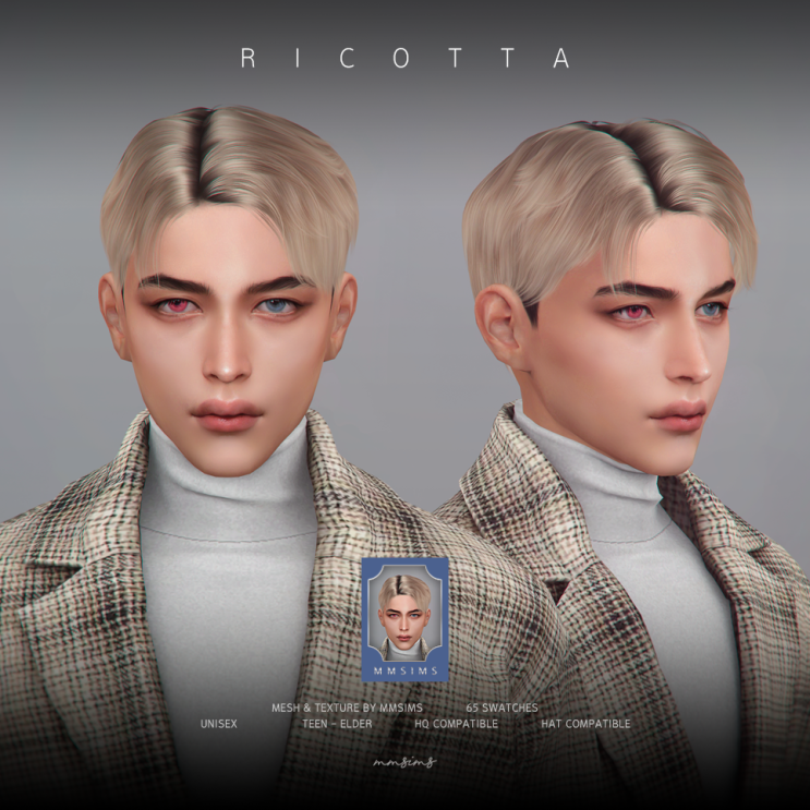 심즈4 CC 헤어 // MMSIMS Hair Ricotta : 네이버 블로그