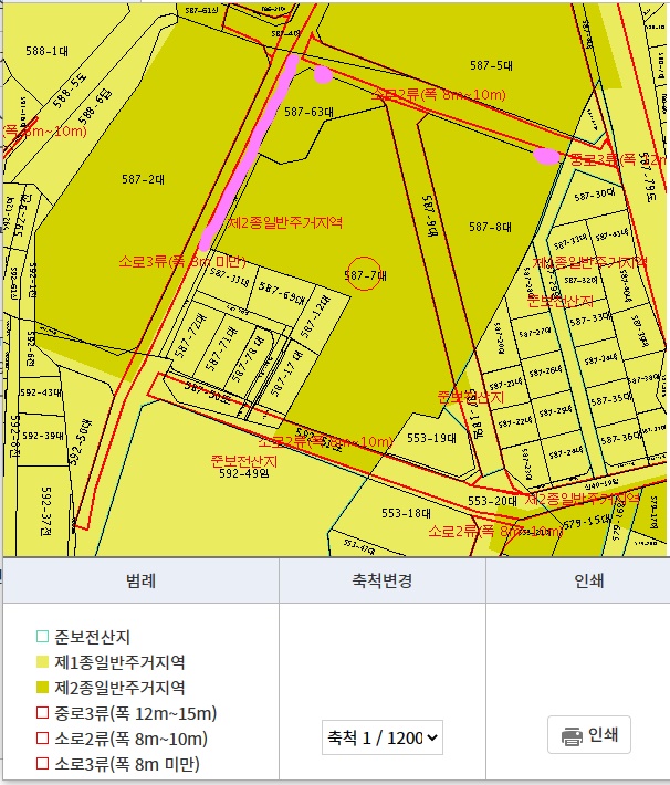 00시 소규모재건축 창립총회 후 조합설립인가 승인 신청 시 도시계획도로 추가매입 및 도로로 기부체납 요구에 대하여 보완 요구