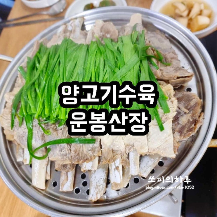 양고기수육 양고기전골 노량진 운봉산장 예약필수내돈내산 네이버 블로그