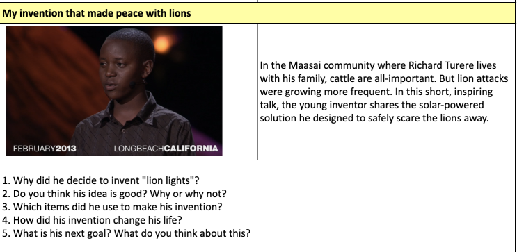 [Debate JR] Ted - My invention that made peace with lions : 네이버 블로그