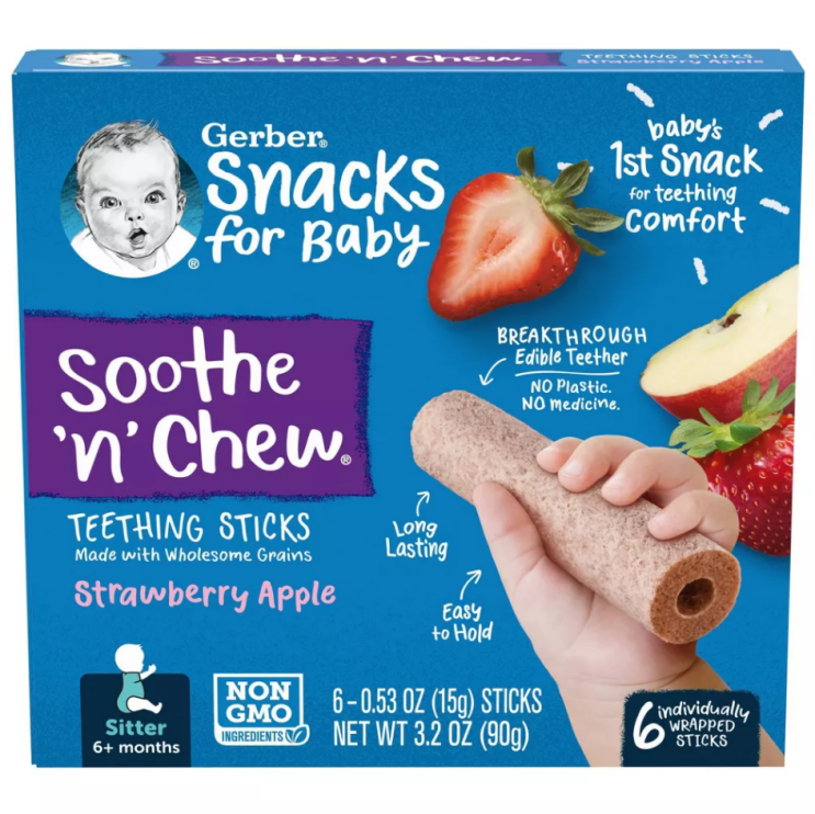 거버 베이비 츄우 딸기사과/바나나Gerber Baby Chew - 6ct/3.2oz X 6박스 : 네이버 블로그