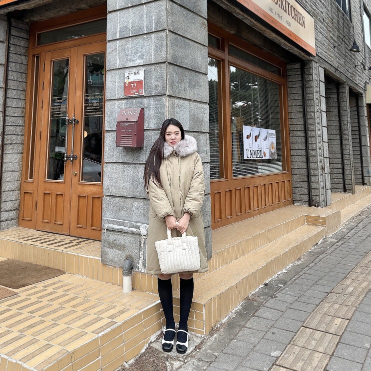 야상패딩점퍼 인동에프엔 시스티나로 완성한 영하5도 옷차림 : 네이버 블로그