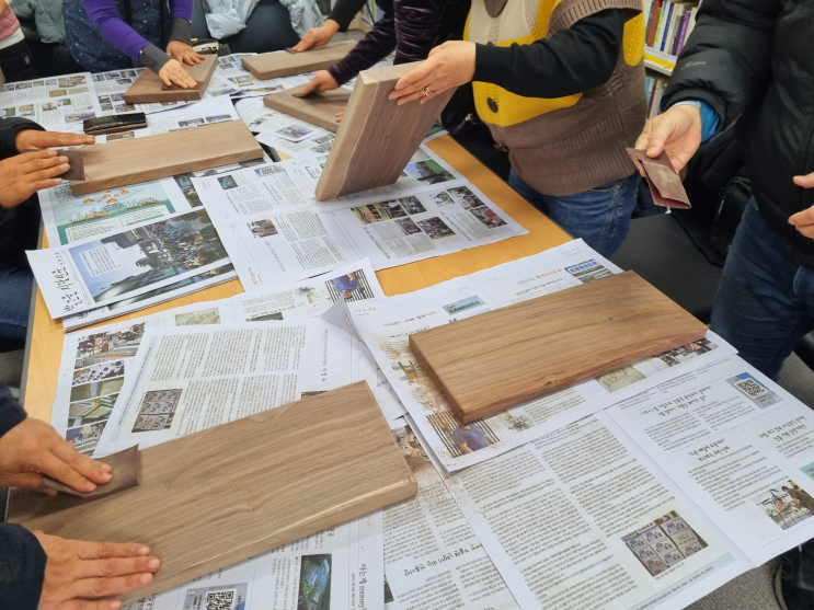 12월 22일 북구두암1동 행정복지센터 월넛도마 냄비받침만들기광주문화체험목공예원목도마 만들기원데이클래스 사회적