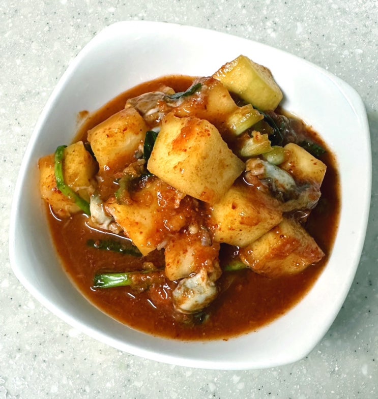 겨울 제철 굴 요리 굴 깍두기 만드는 법 맛있게 담그기 네이버 블로그