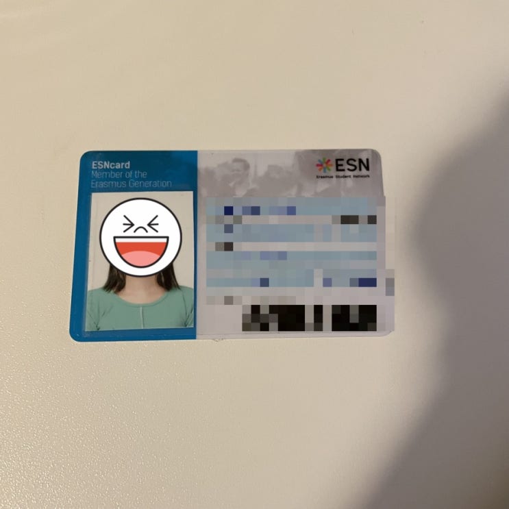 프랑스 교환학생 일처리-3. ESN 카드 발급, 등록 및 혜택 : 네이버 블로그