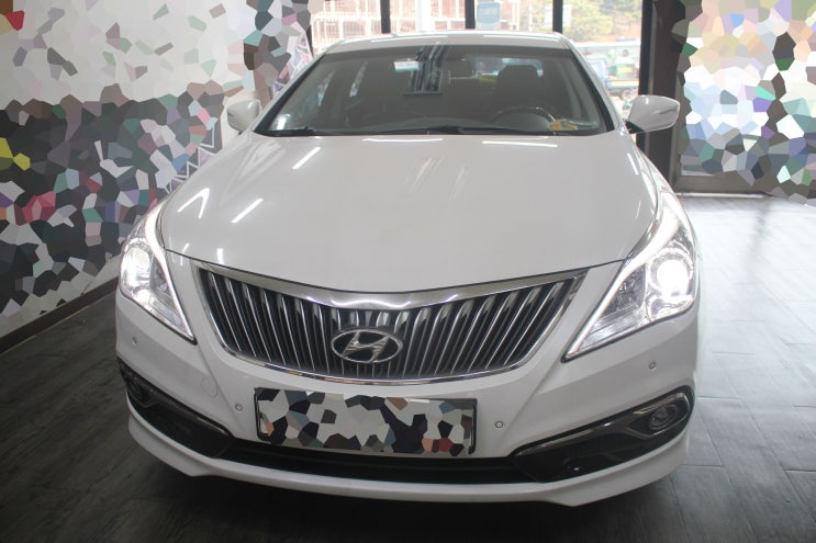 그랜저 HG 전조등 합법인증 LED 교체 (국토부 인증) _CARZIP 카집 : 네이버 블로그