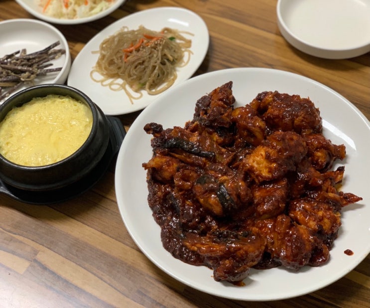 부산 해운대 밥집 매콤한 양념이 맛있는 아구불고기를 맛볼 수 있는 집정동진 아구찜 네이버 블로그