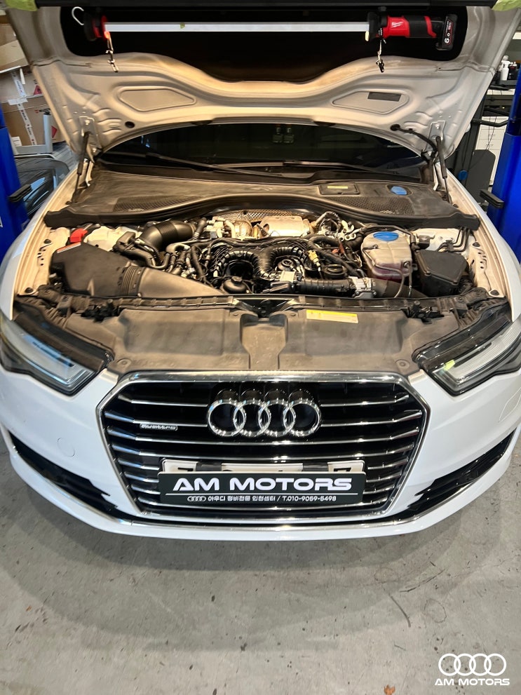 아우디 A6 C7 Pi 40tdi 콰트로 디젤 냉각수 누수 점검 및 수리 흡기 클리닝 네이버 블로그