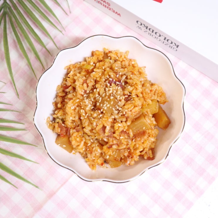 백종원 깍두기 볶음밥 레시피 베이컨 김치볶음밥 만들기 : 네이버 블로그