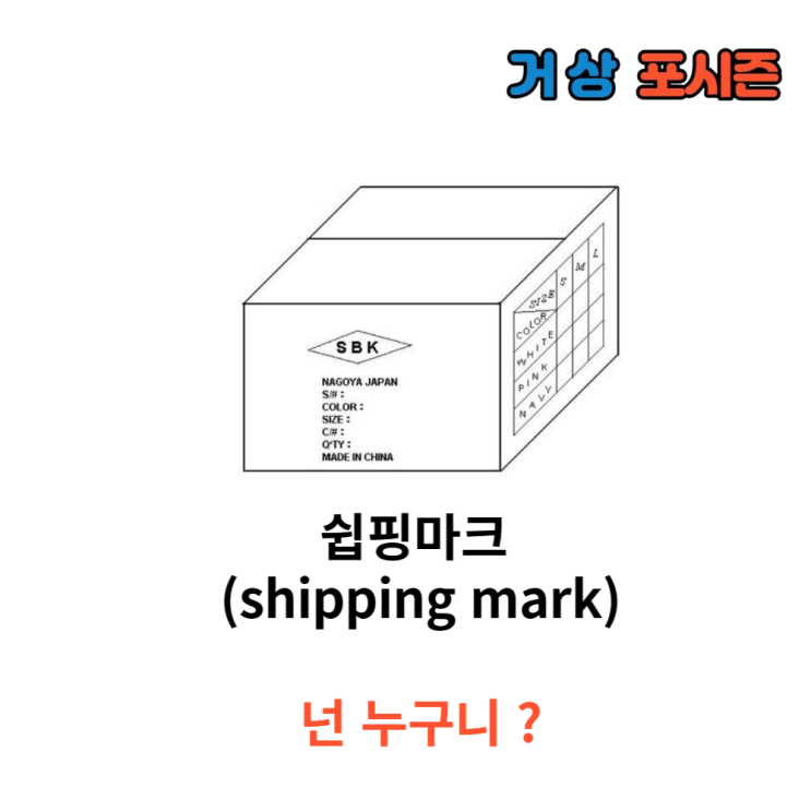 나화주 좌충우돌 국제 수출이야기 무역기초 쉽핑마크 Shipping Mark 와 화물취급주의 네이버 블로그