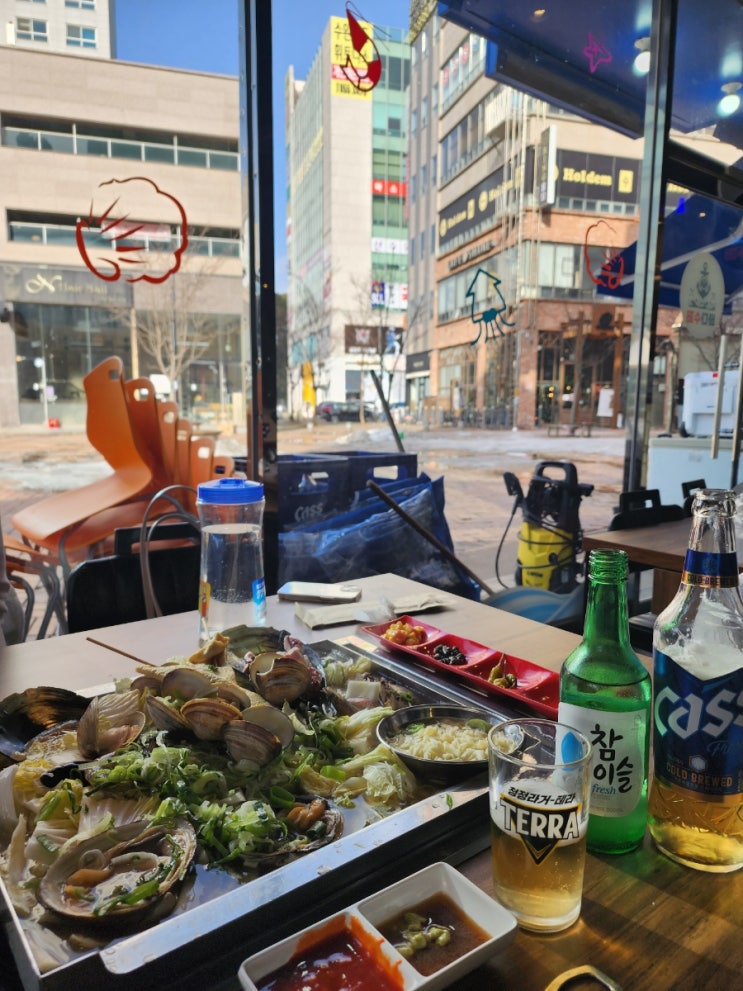 광주 맛집 핫플 광주 수완지구 맛집 조개찜 조개구이 전문 바다수퍼해물천하조개구이 수완점 회식 단체모임 술자리 추천